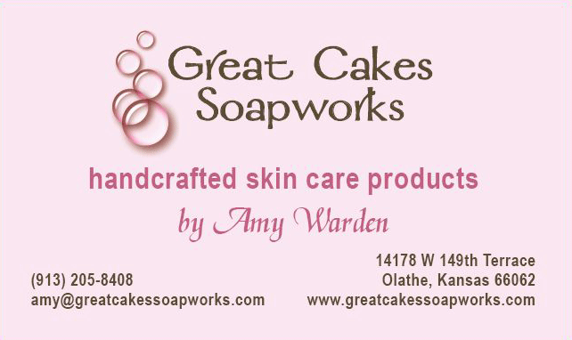 New Business Cards | Great Cakes Soapworks